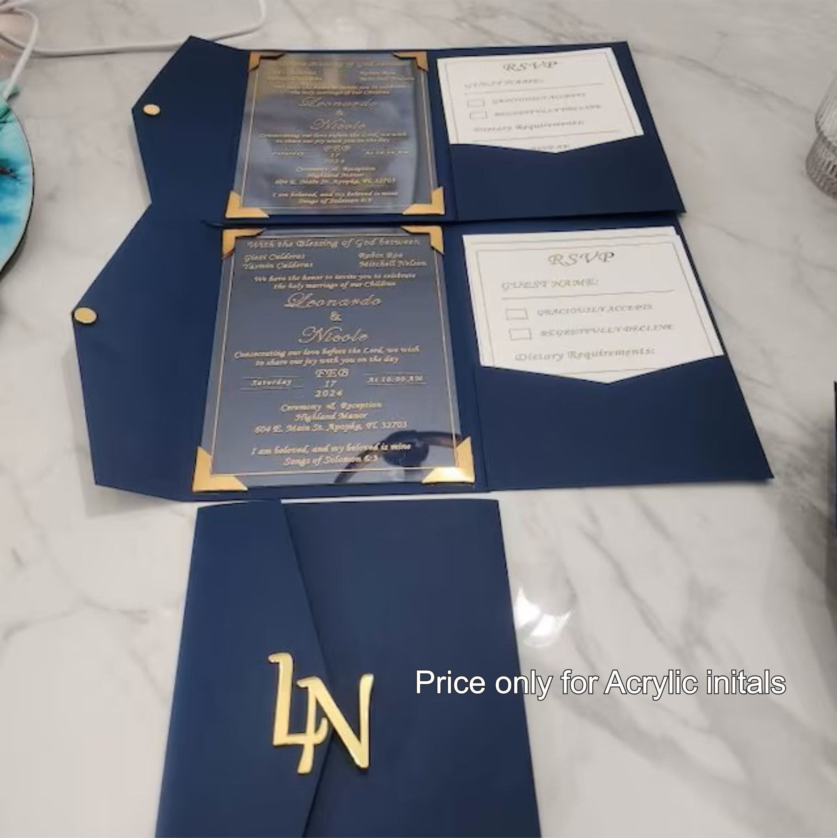 Personalized Gold Acrylic Letters, Acrylic Initial Letter for Wedding ...