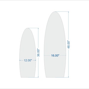 Clear Acrylic Surfboard Welcome Sign and Seating Chart, Unique Beach ...