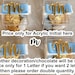 Personalized Gold Acrylic Letters, Acrylic Initial Letter for Wedding ...