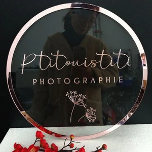 Acrylic Multi Layer Round Wedding Sign, Large Circle Clear Acrylic Rose ...