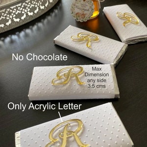 Personalized Gold Acrylic Letters, Acrylic Initial Letter for Wedding ...