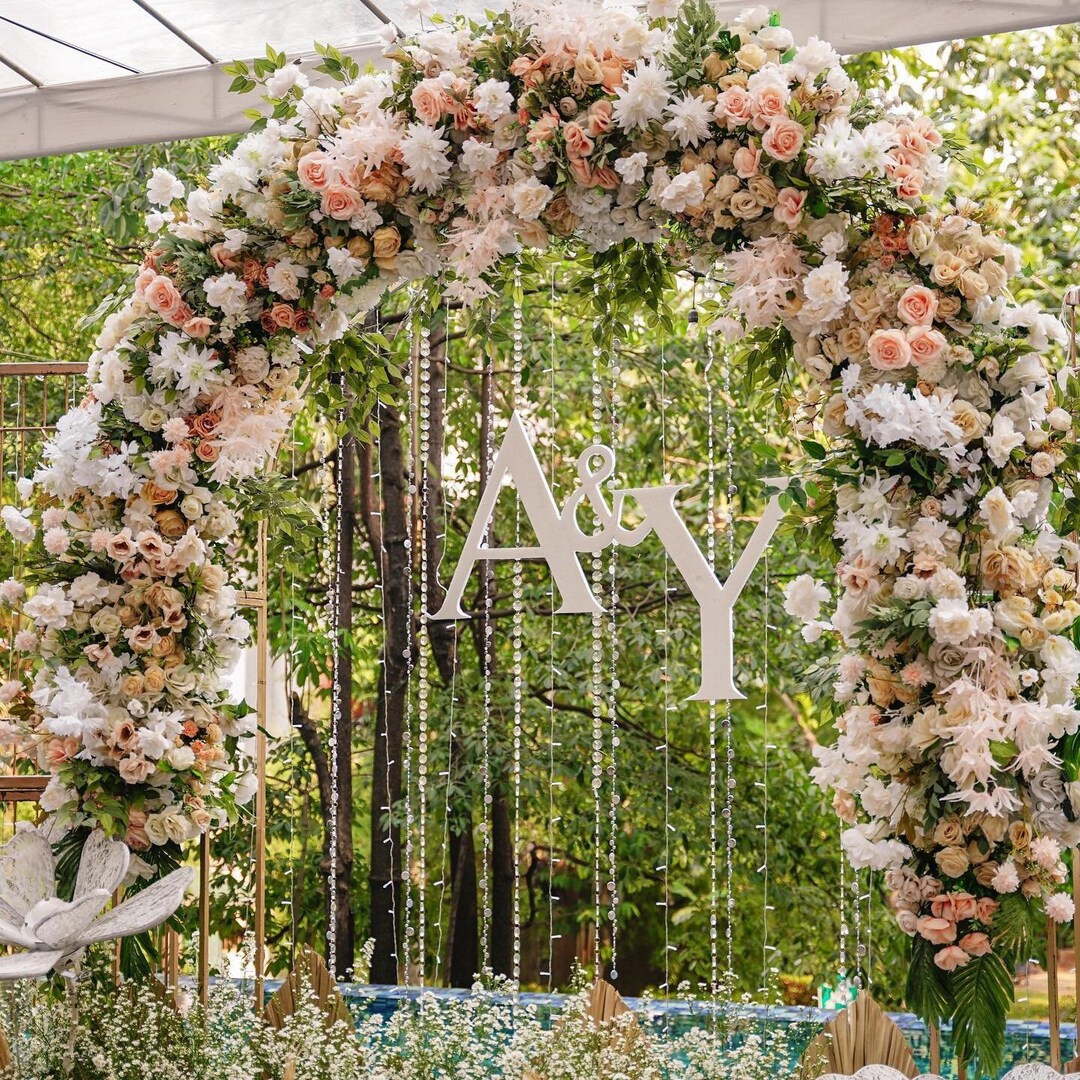 Couple Initials Alphabet for Center Stage Decoration, Backdrop Alphabet ...