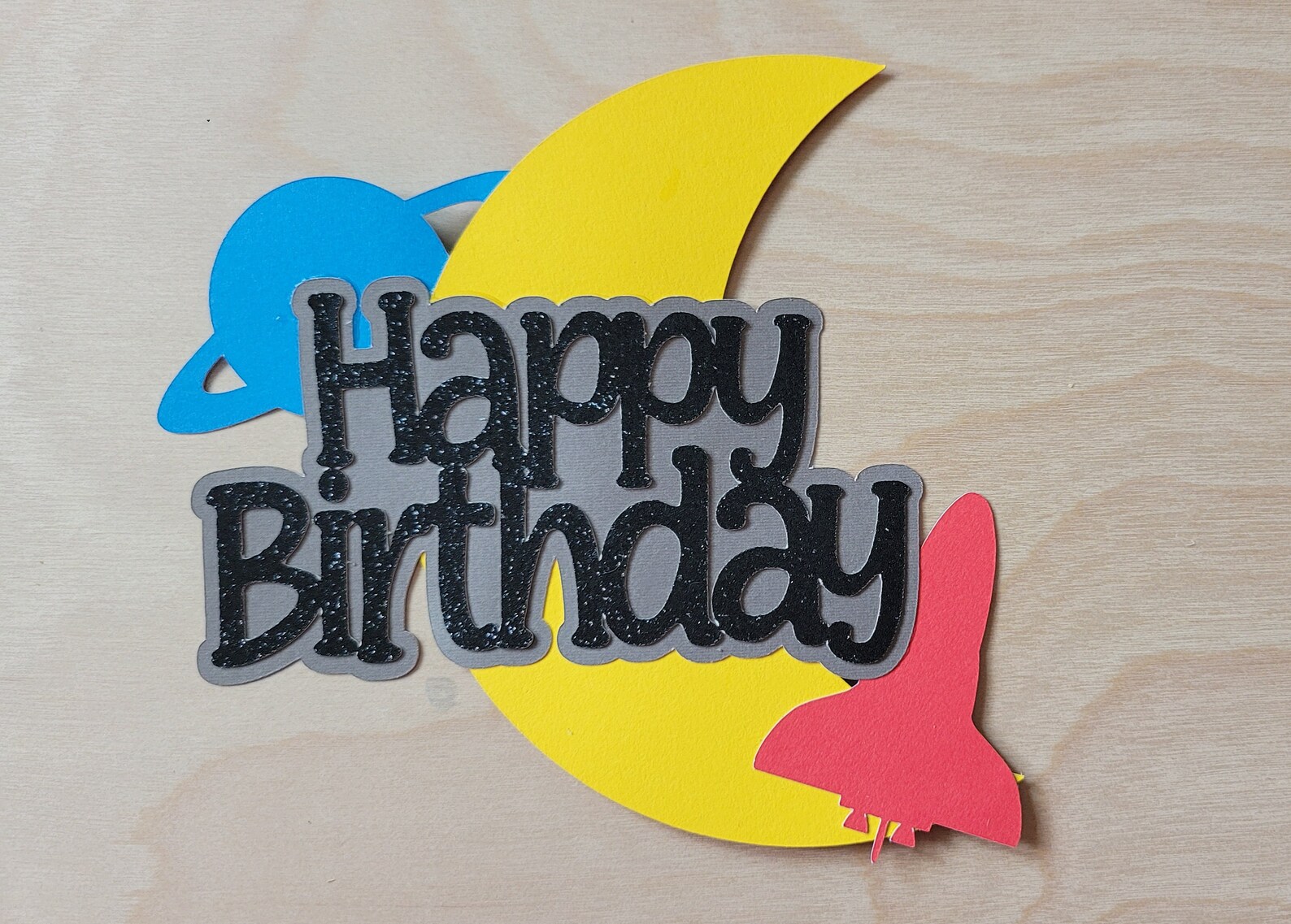 Solar Space Birthday Cake Topper - Etsy