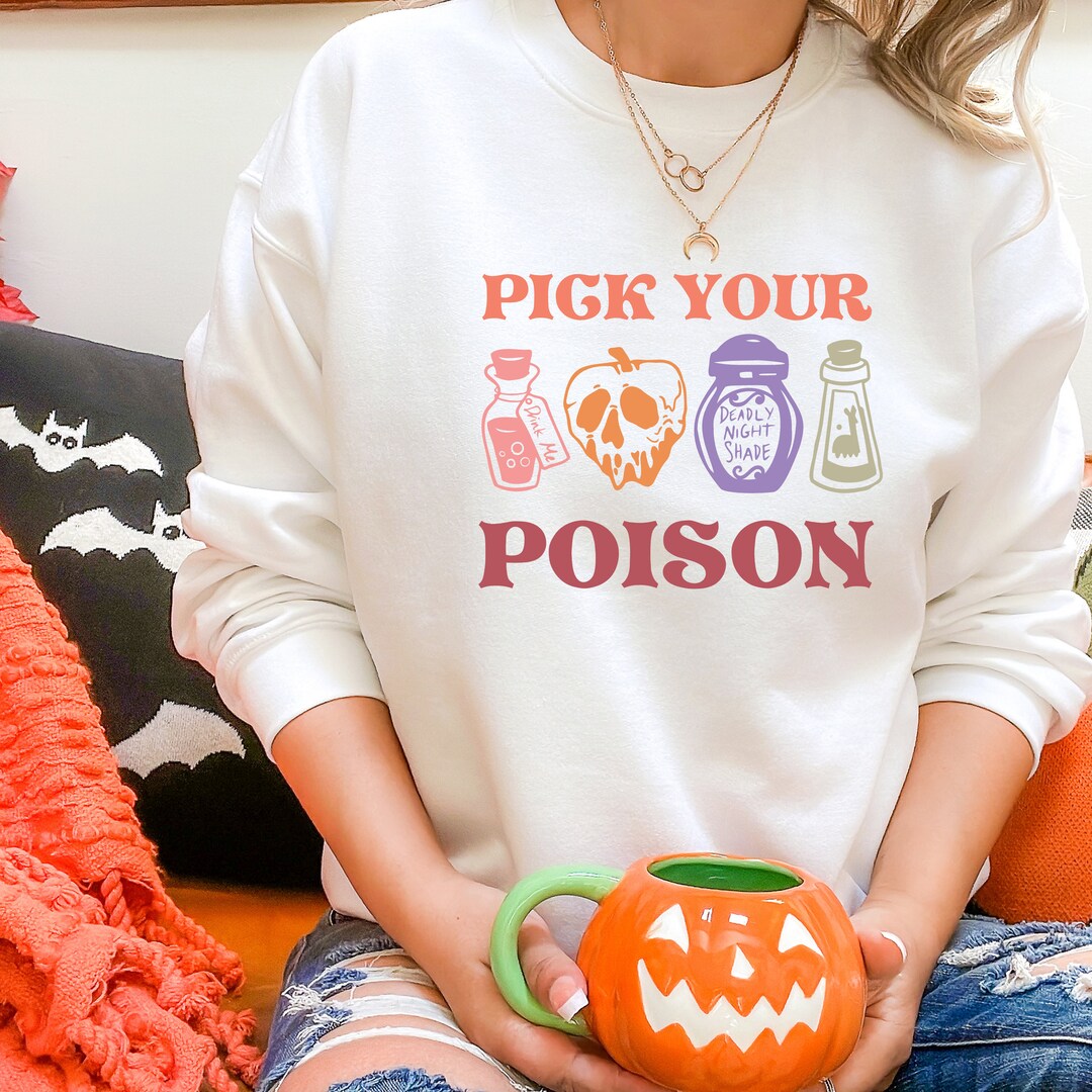 Pick Your Poison Shirt, Poison Halloween Shirt, Potions Shirt, Witches ...