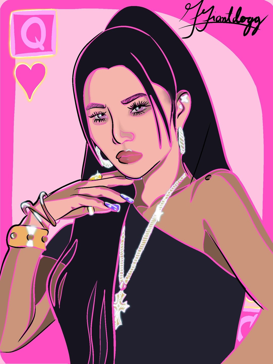 Queen Card (g)i-dle Digital Art Prints - Etsy