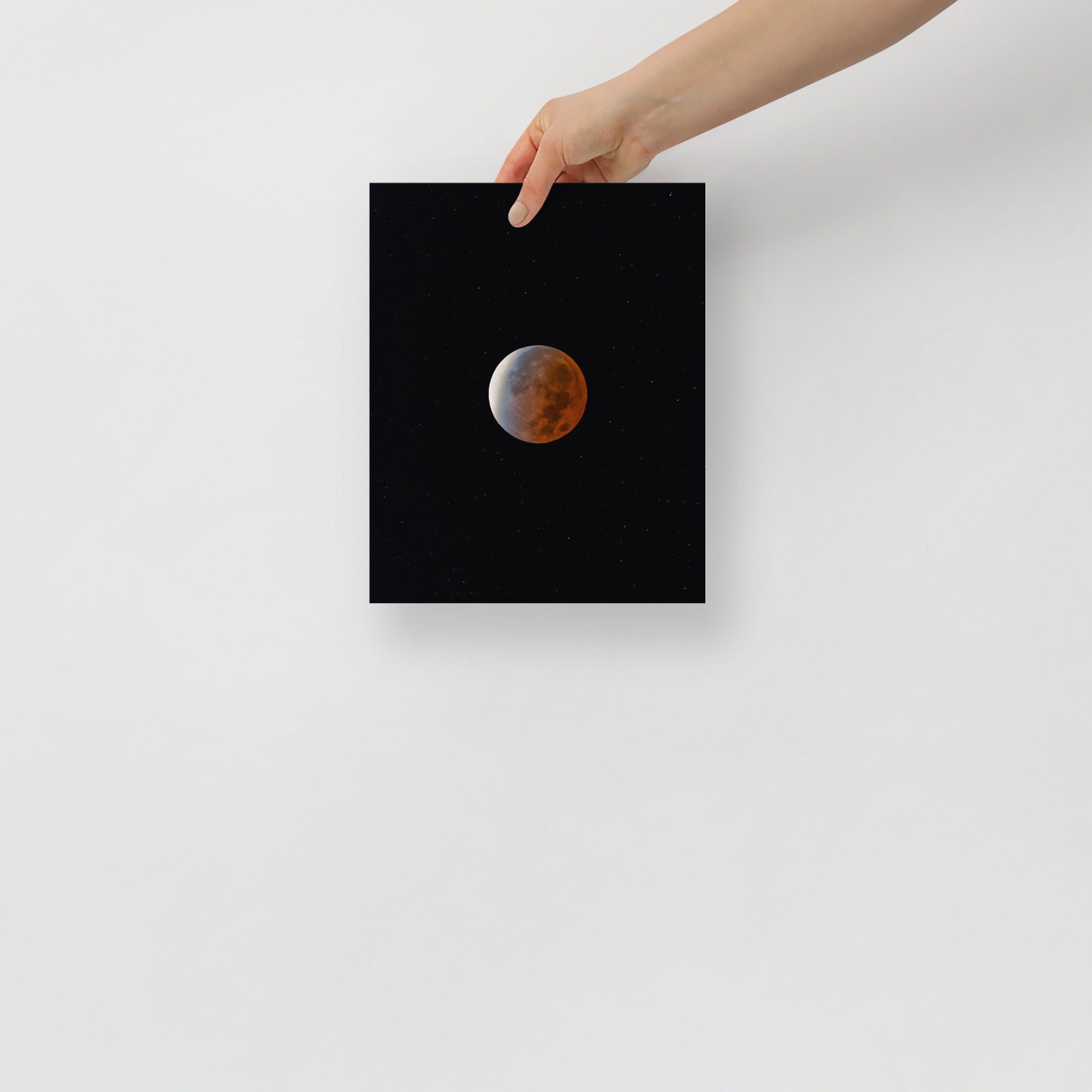 Partial Lunar Eclipse - Poster Print - Multiple Sizes | NO FRAME - Etsy