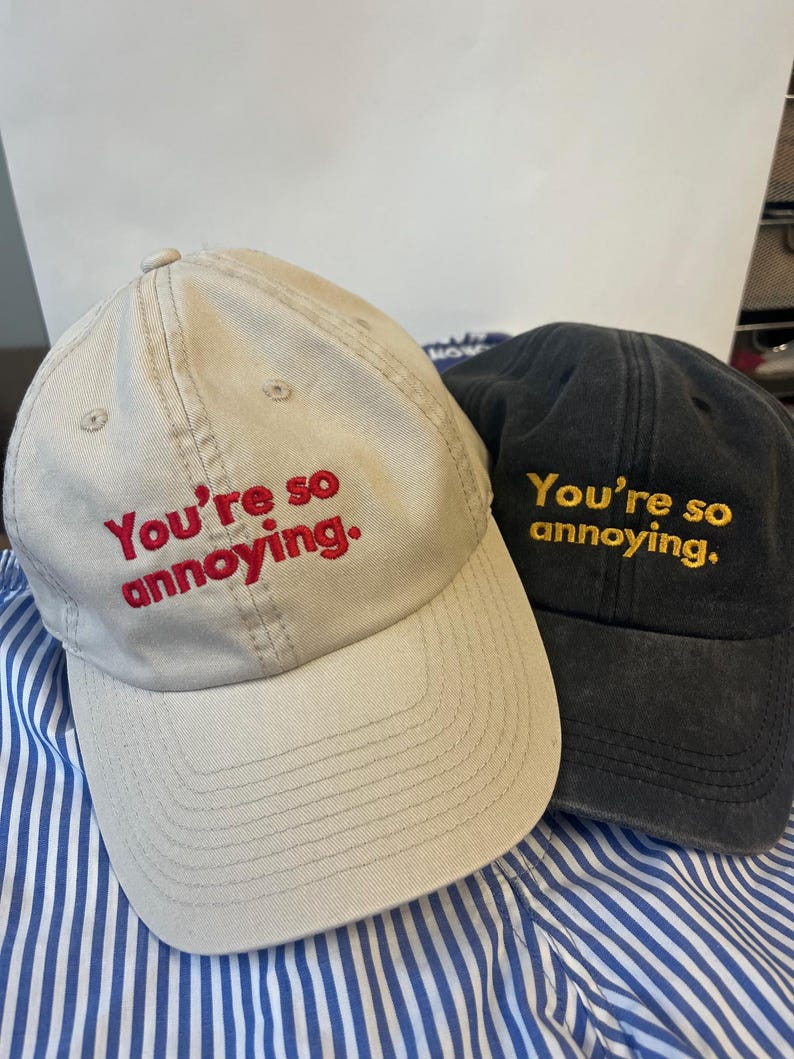 You're so Annoying Heated Rivalry Vintage Wash Dad Hat Embroidered ...