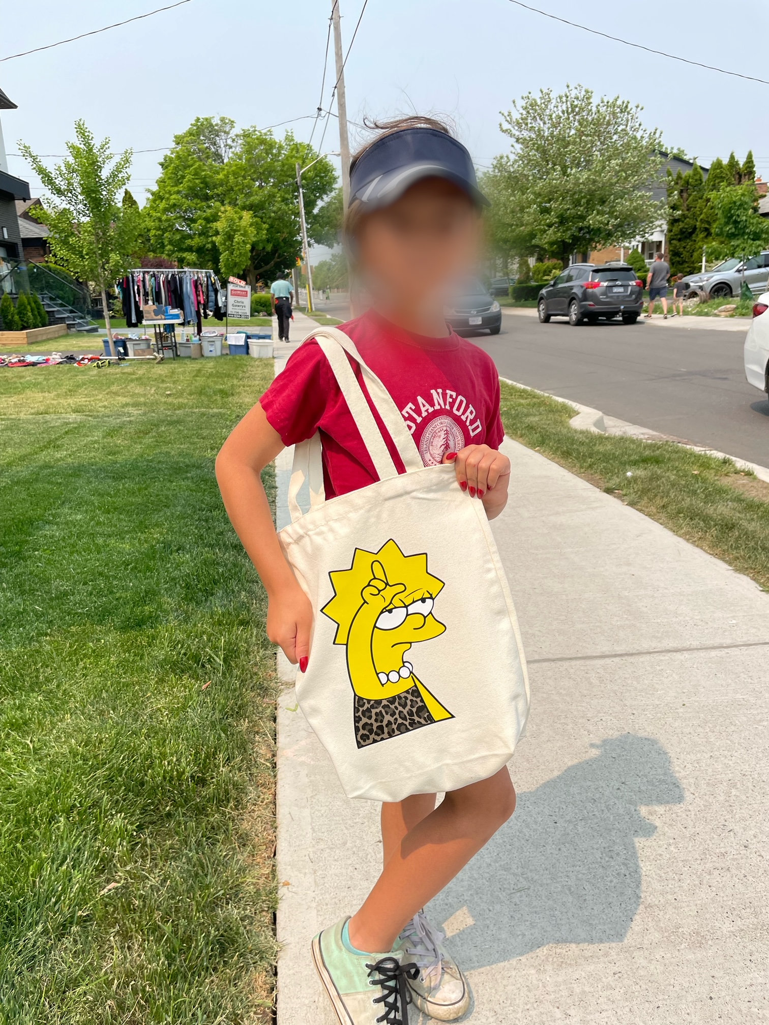 Personalized Lisa Simpson the Simpsons Loser Funny Mood Canvas Tote Bag ...