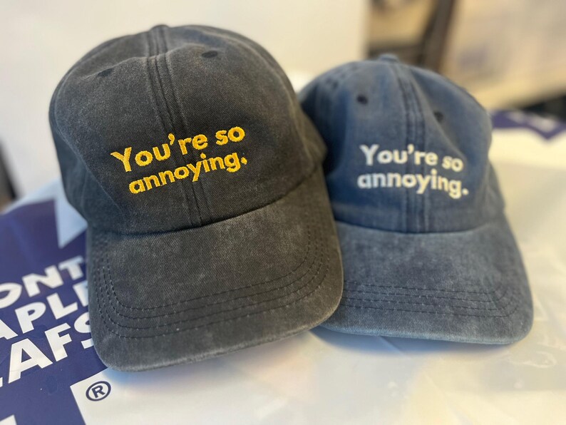 You're so Annoying Heated Rivalry Vintage Wash Dad Hat Embroidered ...