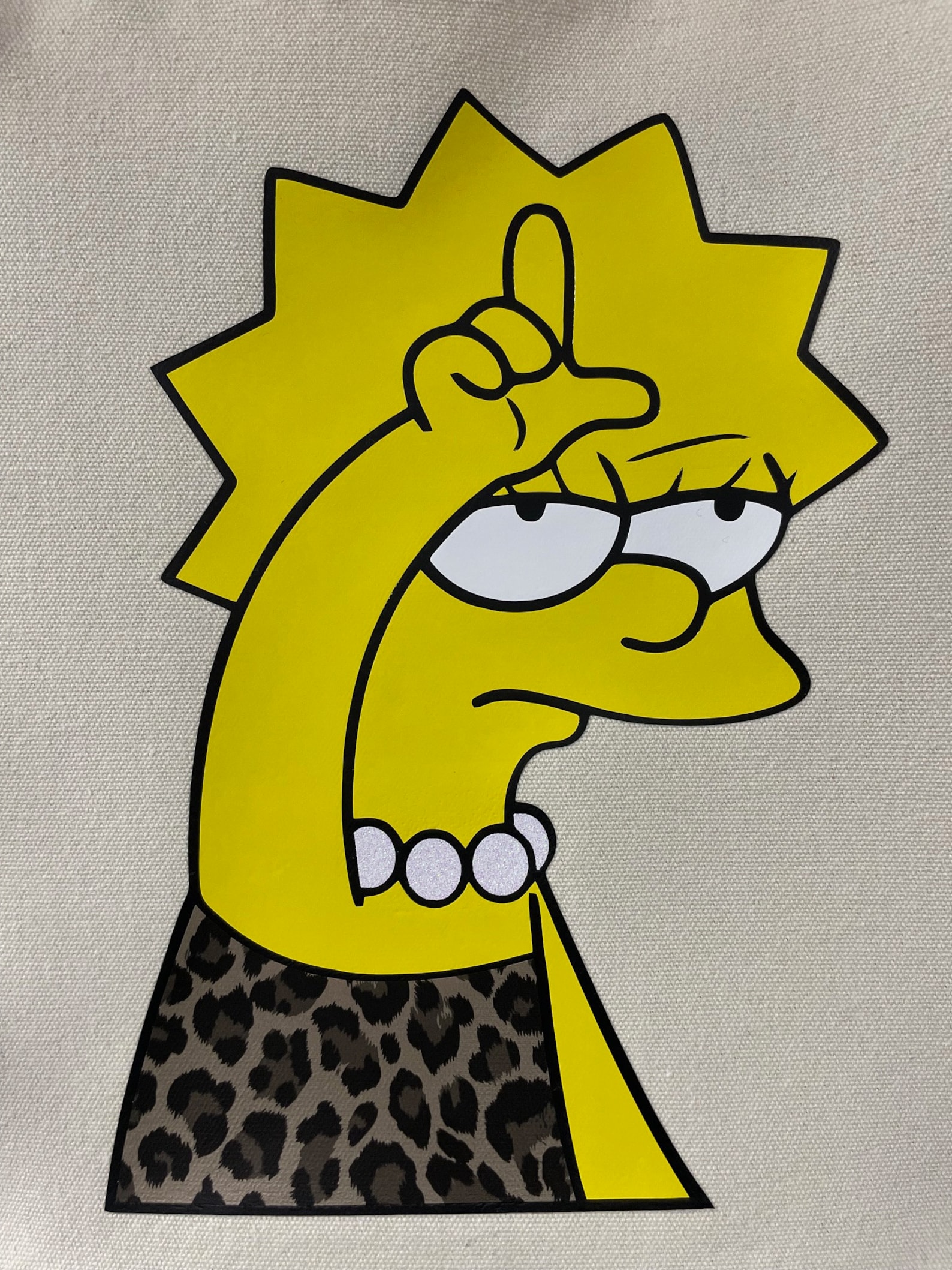 Personalized Lisa Simpson the Simpsons Loser Funny Mood Canvas Tote Bag ...