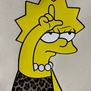 Personalized Lisa Simpson the Simpsons Loser Funny Mood Canvas Tote Bag ...