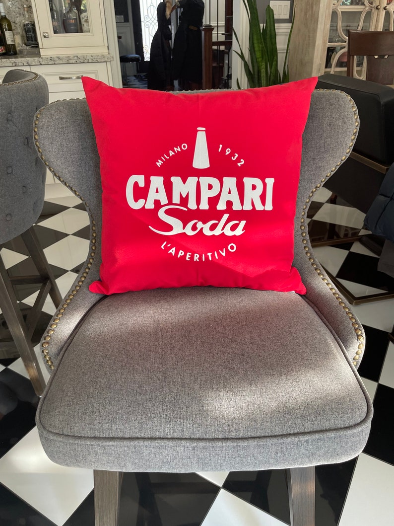 Campari Soda L'aperitivo Milano Indoor Outdoor Cushion Pillow Case ...