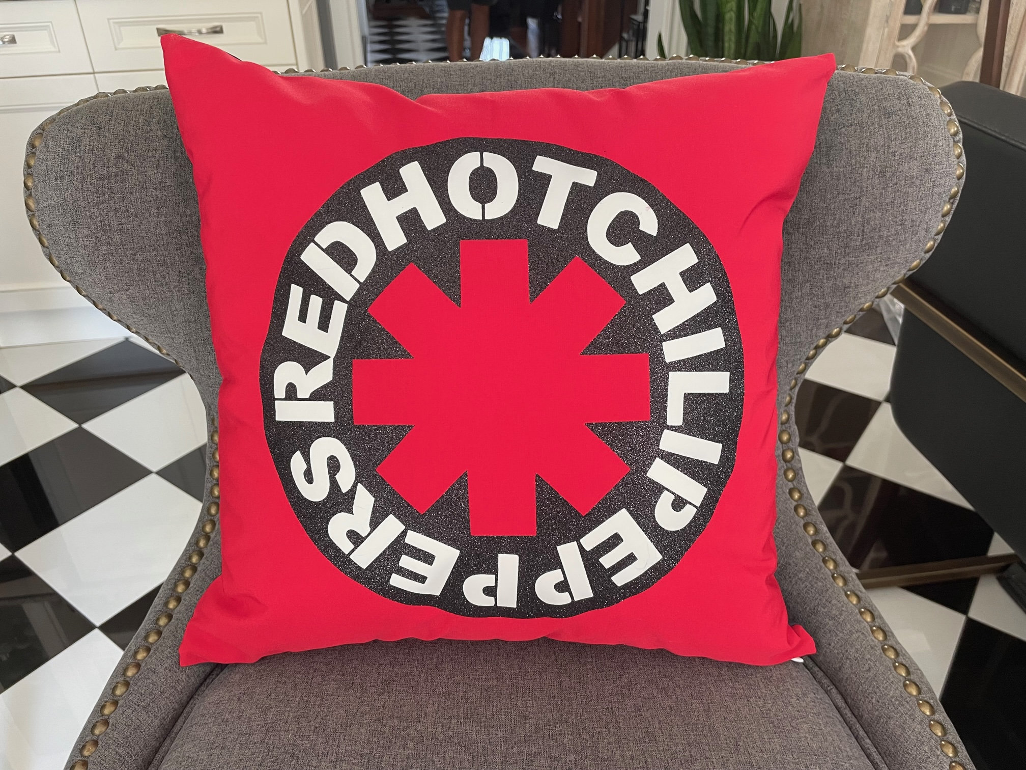 Red Hot Chili Peppers RHCP Indoor Outdoor Glitter Cushion Case Cover ...