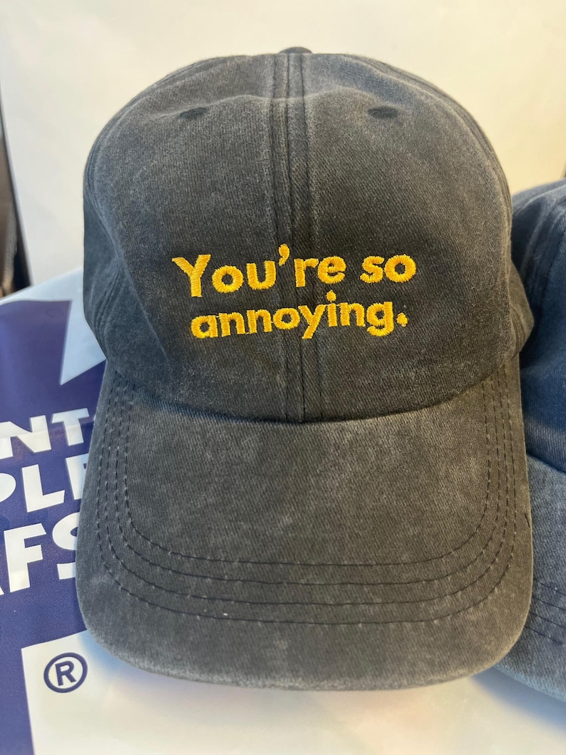 You're so Annoying Heated Rivalry Vintage Wash Dad Hat Embroidered ...