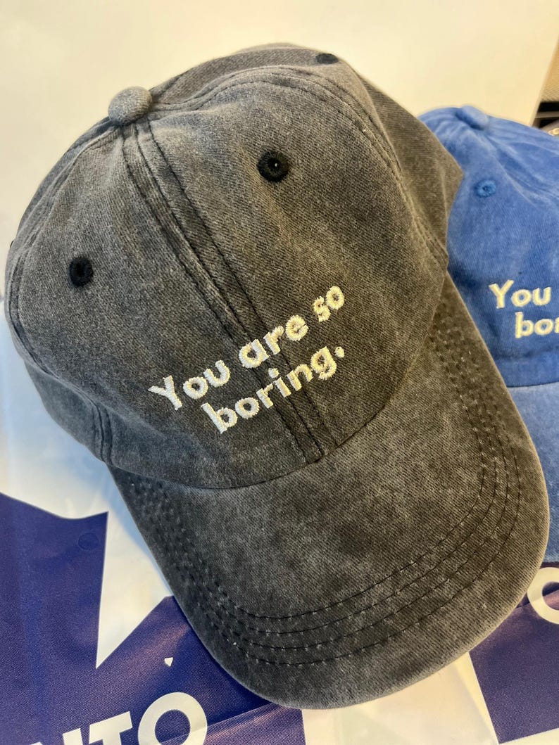 You Are so Boring Heated Rivalry Vintage Wash Dad Hat Embroidered ...