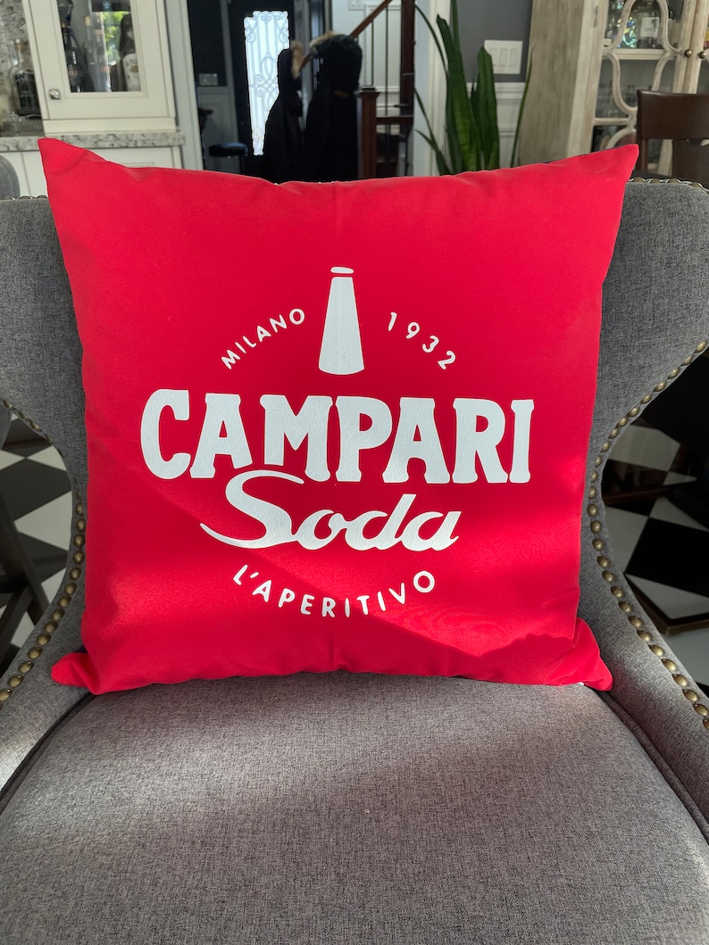 Campari Soda L'aperitivo Milano Indoor Outdoor Cushion Pillow Case ...