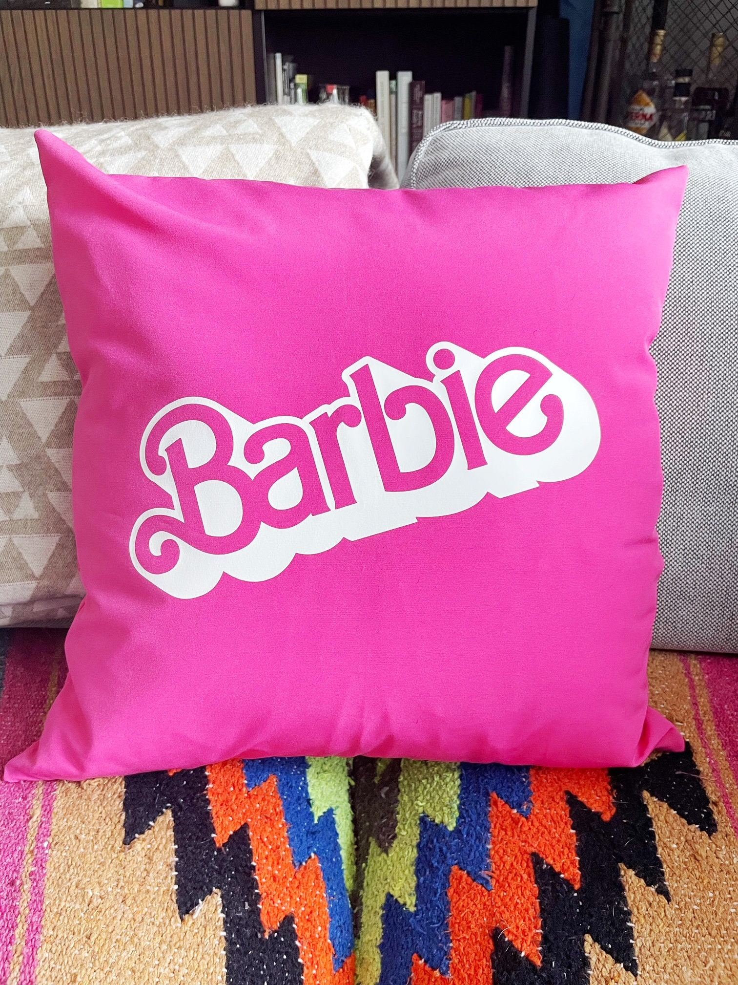 Fuschia Pink Barbie Indoor Outdoor Cushion Pillow Cover Throw - Etsy