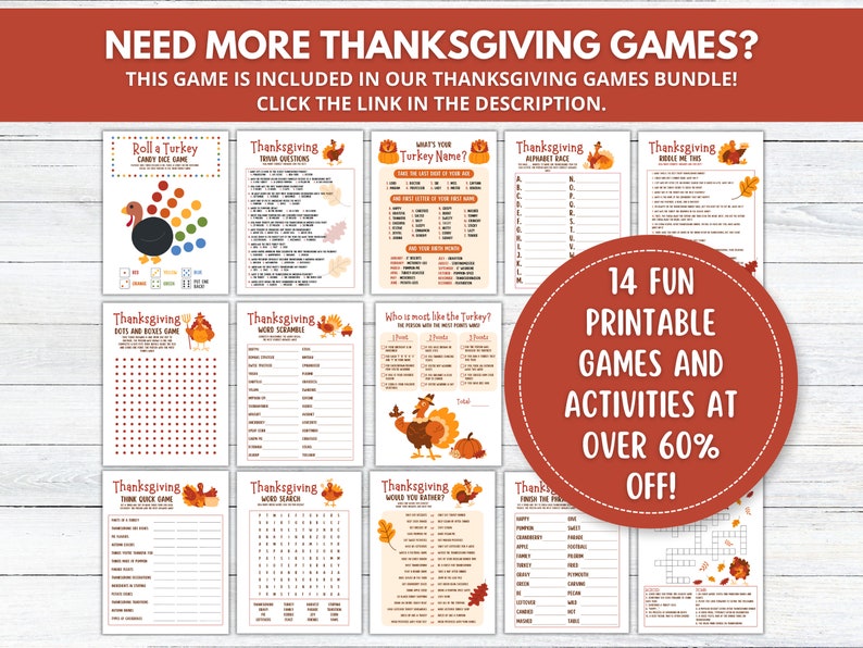 Thanksgiving Trivia Game, Printable Thanksgiving Trivia Questions, Fall ...