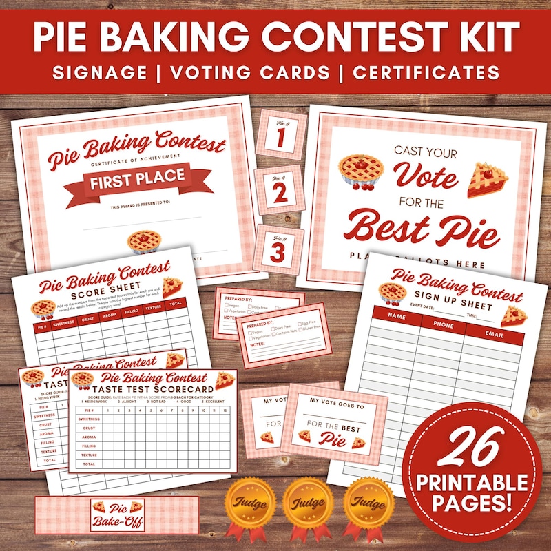 Bake off Score Cards - Etsy