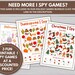 Thanksgiving I Spy Game for Kids, I Spy Printable, Seek and Find, Look ...