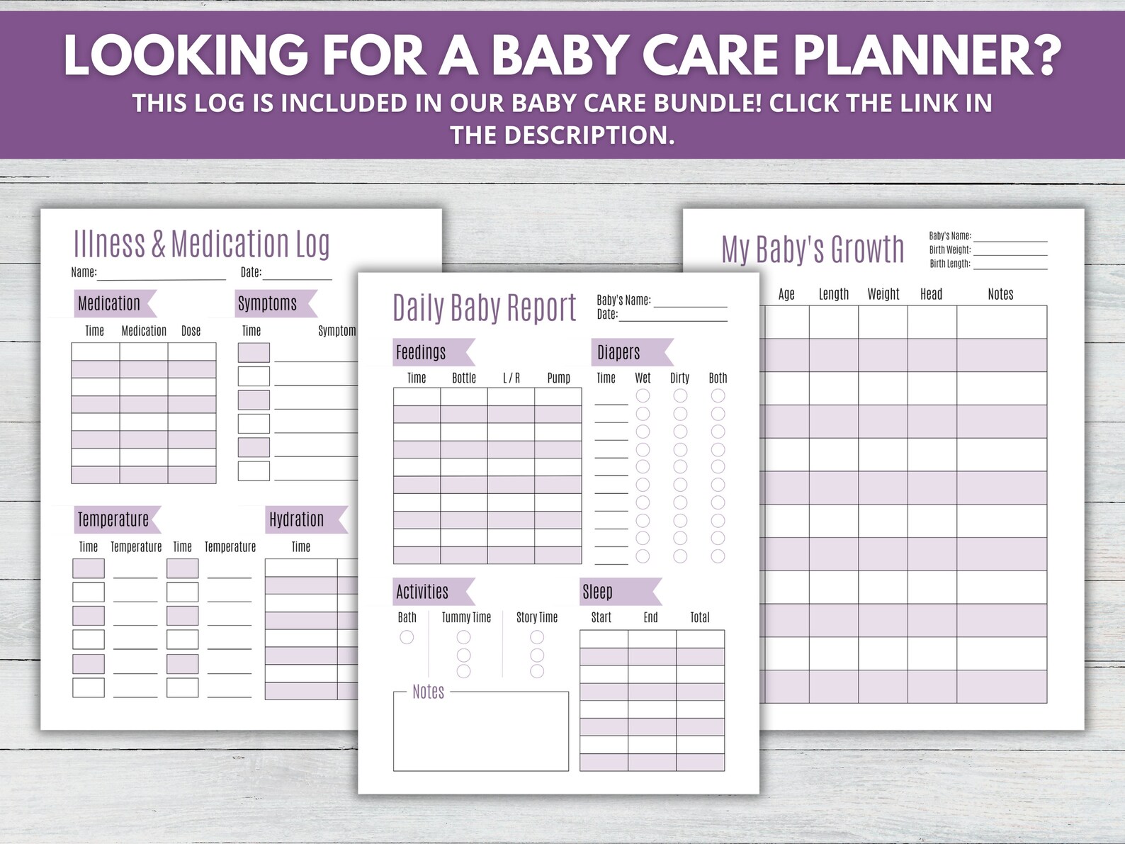 Child Illness and Medication Log, Fever Tracker, Symptom Tracker ...