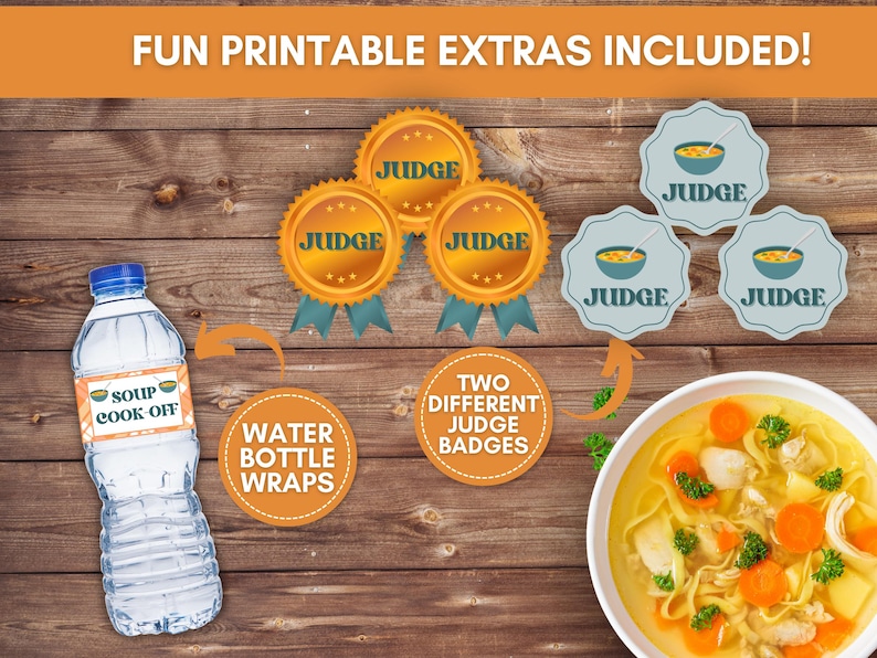 Soup Cook-off Contest Kit, Soup Scorecards, Soup Competition Voting ...