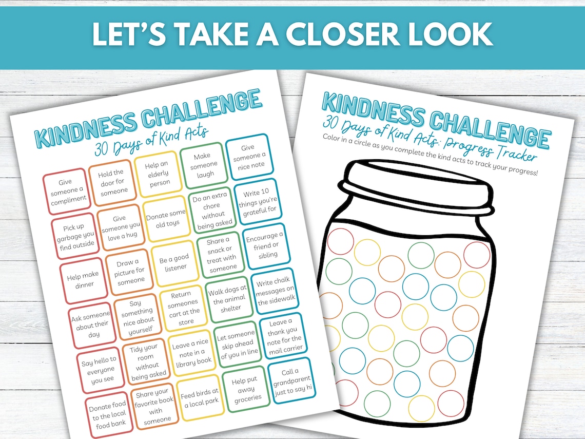 Acts of Kindness Calendar, Kindness Calendar Printable, Kindness ...