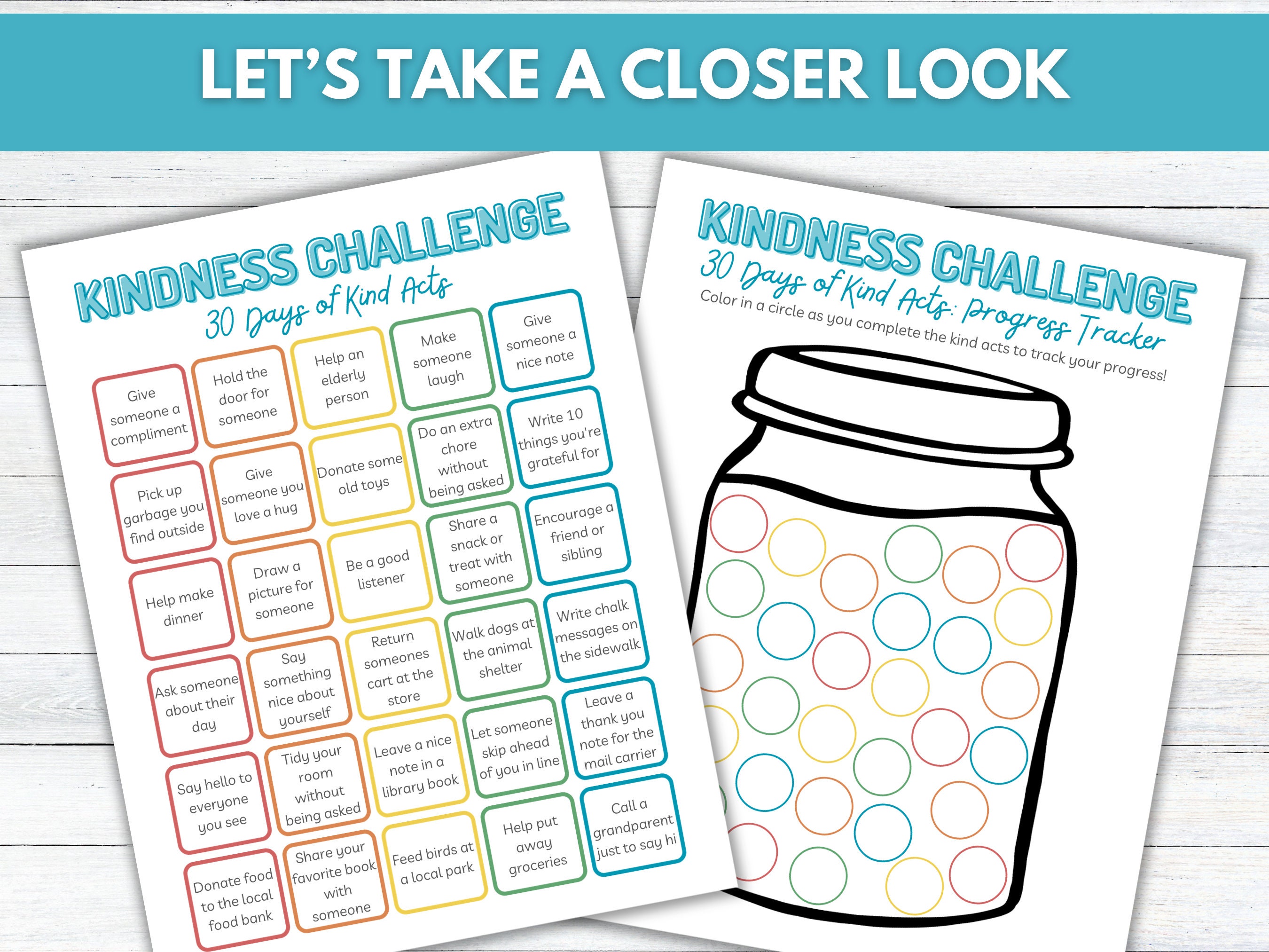 Acts of Kindness Calendar, Kindness Calendar Printable, Kindness ...