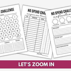 No Spend Challenge Printable, No Spend Month Tracker, Money Saving ...