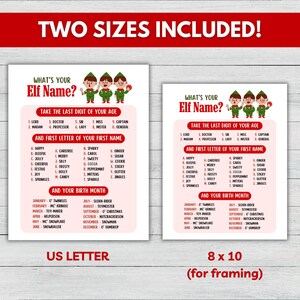 What's Your Elf Name Game With Name Tags, Christmas Party Game ...