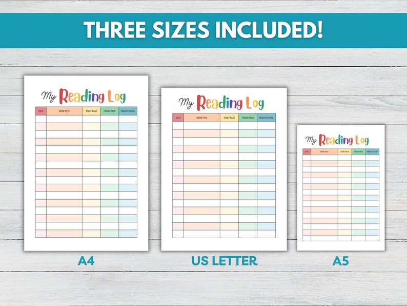 Kids Reading Journal Printable, Kids Reading Log, Reading Tracker ...