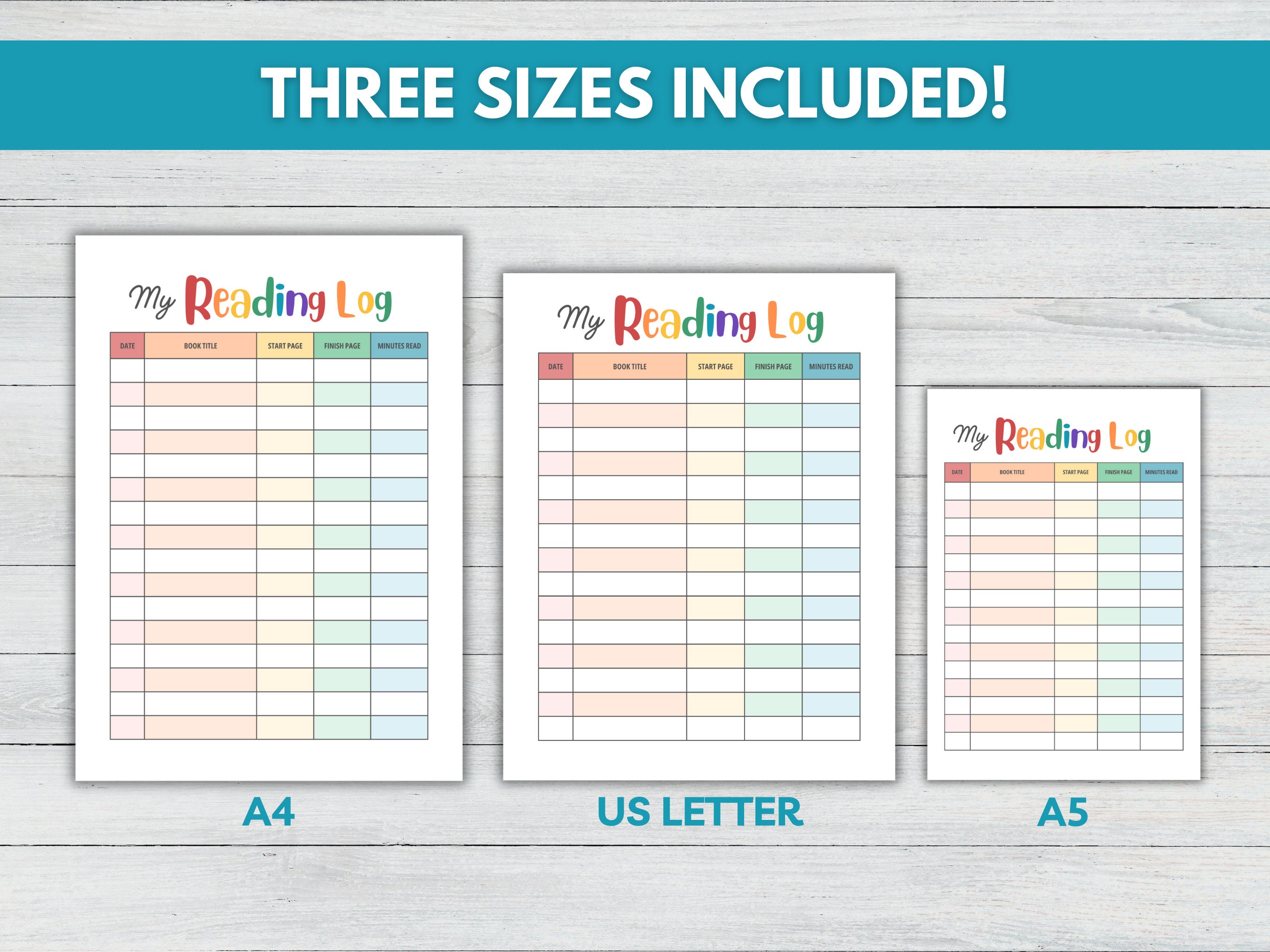 Kids Reading Journal Printable, Kids Reading Log, Reading Tracker ...