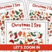 Christmas I Spy Printable, Christmas Activity, Holiday Game for Kids ...