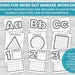 Dot Marker Shapes Activity, Shapes Coloring Page, Preschool Worksheets ...
