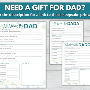 All About My Grandpa Printable, Grandparents Day, Fathers Day Gift ...