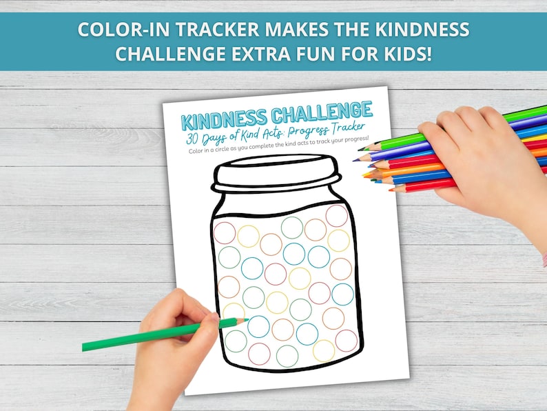 Acts of Kindness Calendar, Kindness Challenge, Kids Kindness Calendar ...