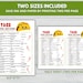 Taco Trivia Game, Cinco De Mayo Game, Printable Mexican Fiesta Party ...
