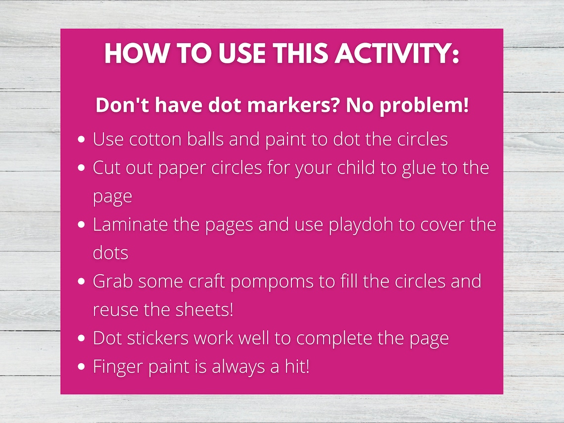 Dot Marker Numbers 1-10, Dab Markers Preschool Math Printable, Number ...