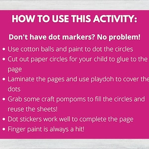 Dot Marker Numbers 1-10, Dab Markers Preschool Math Printable, Number ...