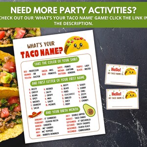 Taco Trivia Game, Cinco De Mayo Game, Printable Mexican Fiesta Party ...