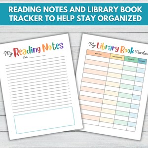 Kids Reading Journal Printable, Kids Reading Log, Reading Tracker ...