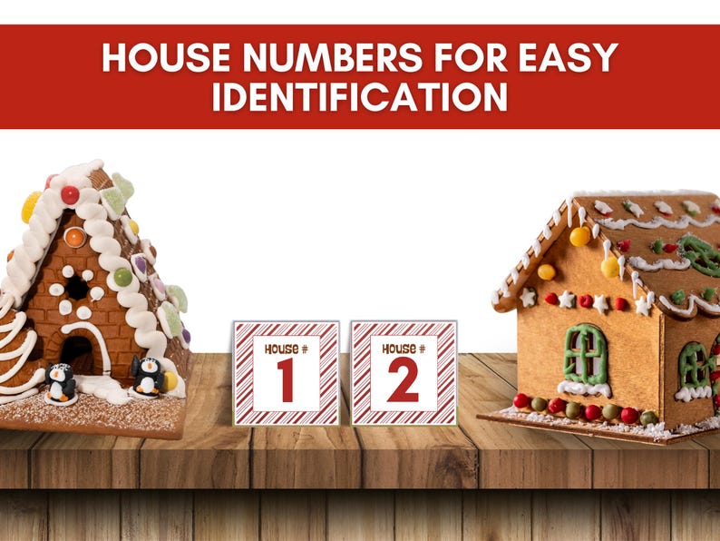 Gingerbread House Contest Kit, Decorating Contest Voting Ballots ...