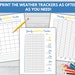 Weather Tracker Printable, Weekly Monthly Yearly Weather Chart, Kids ...