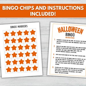 Halloween Bingo, 35 Halloween Bingo Cards, Printable Halloween party ...