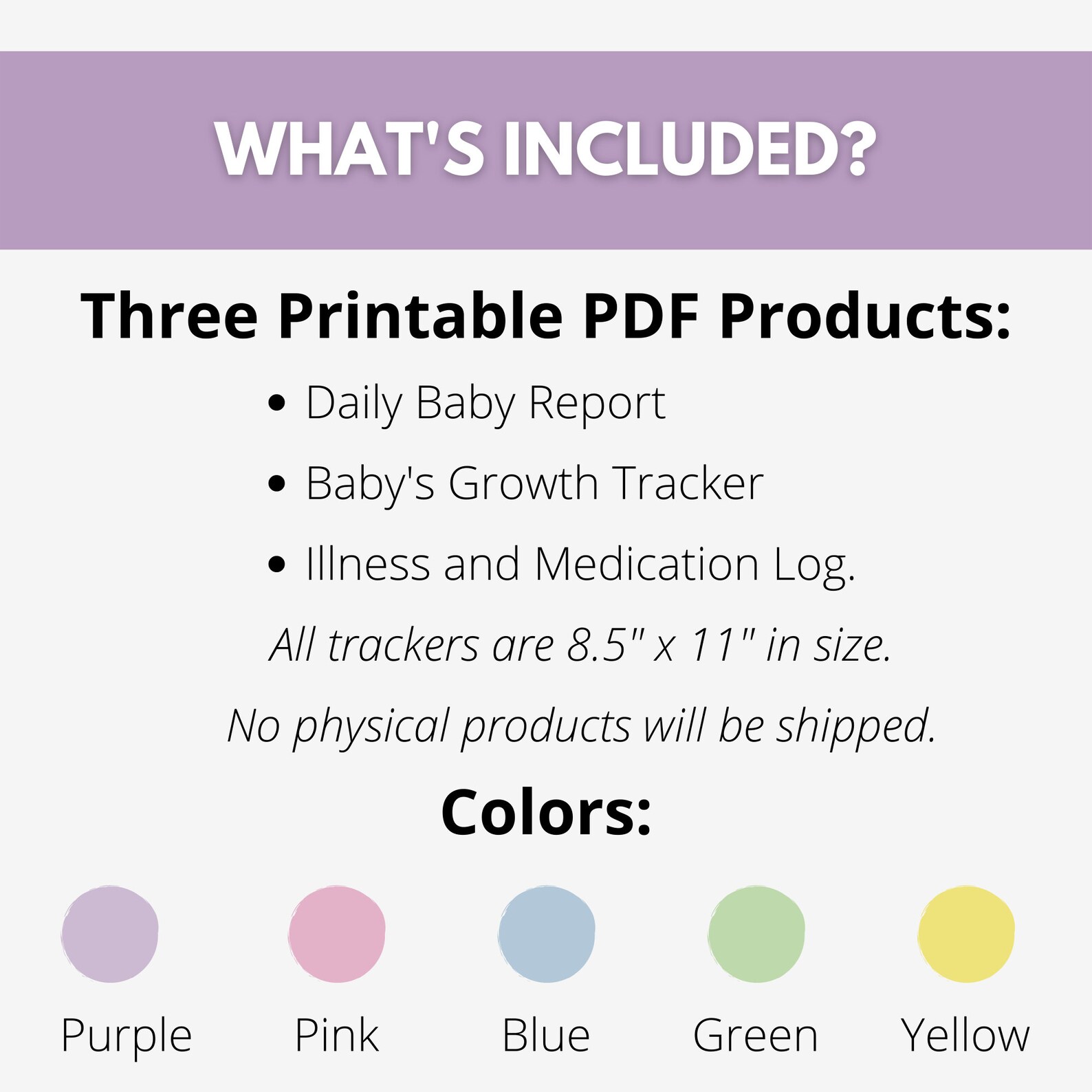 Printable Baby Care Bundle, Feeding, Sleep, & Diaper Trackers, Illness ...