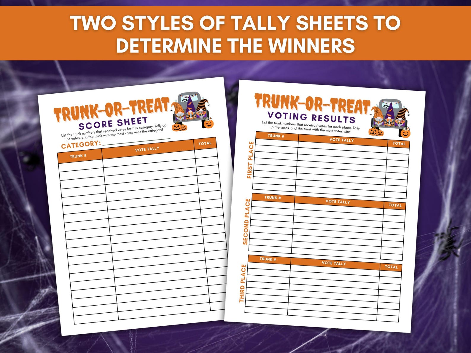 Trunk or Treat Decorating Contest Kit, Trunk or Treat Awards, Contest ...