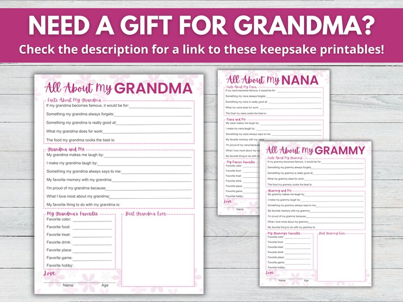 All About My Mom, Mothers Day Printable, All About Mom Printable ...