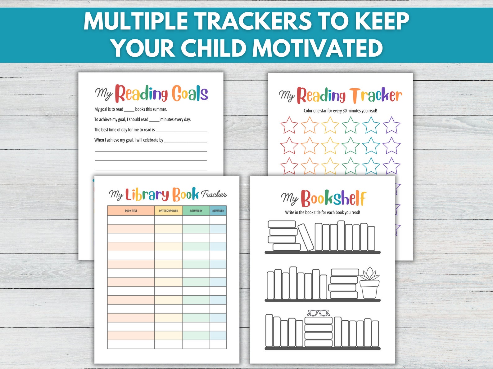 Kids Reading Journal Printable, Kids Reading Log, Reading Tracker ...