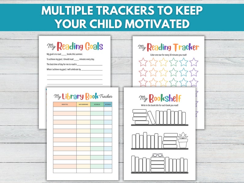 Kids Reading Journal Printable, Kids Reading Log, Reading Tracker ...