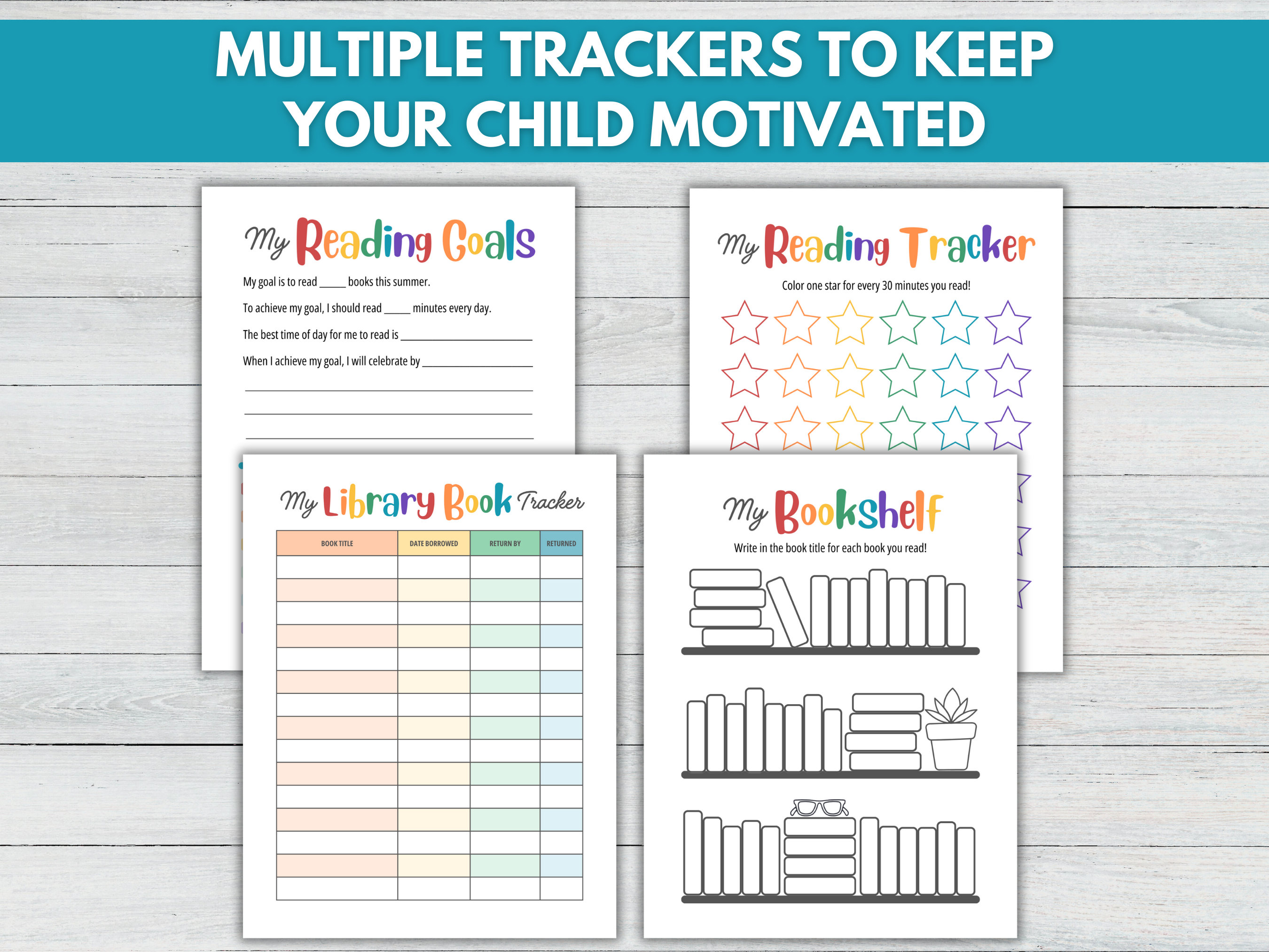 Kids Reading Journal Printable, Kids Reading Log, Reading Tracker ...